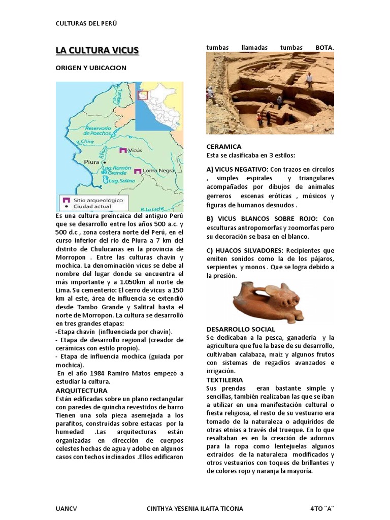 Cultura Vicus: Origen y Características | PDF | Cultura (general)