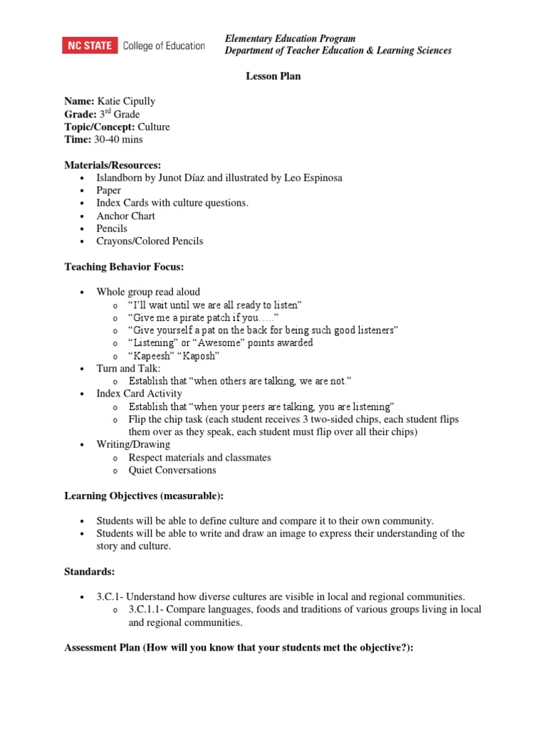 Elm 460 - Lesson Plan | PDF | Lesson Plan | Epistemology