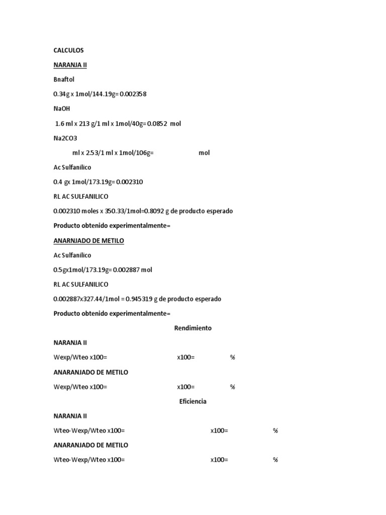 Naranja II | PDF | Sal (química) | Química