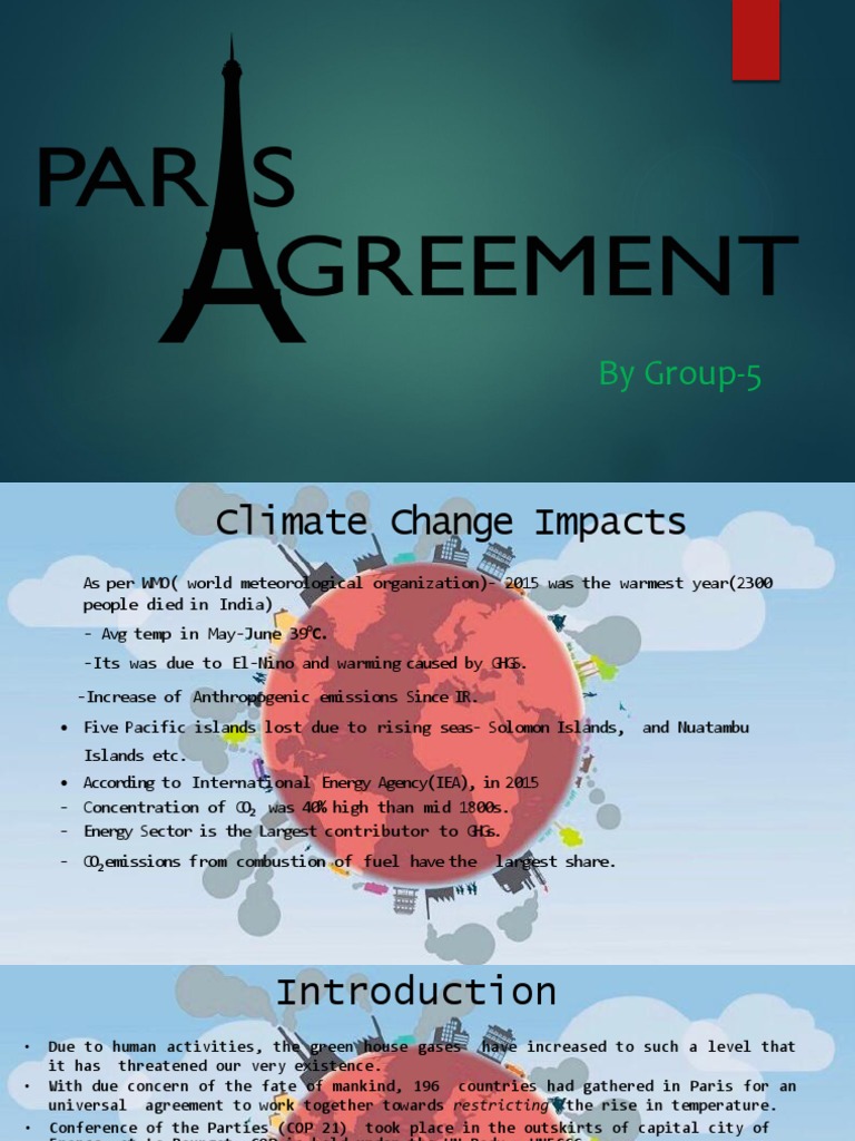 Paris Agreement | PDF | United Nations Framework Convention On Climate ...