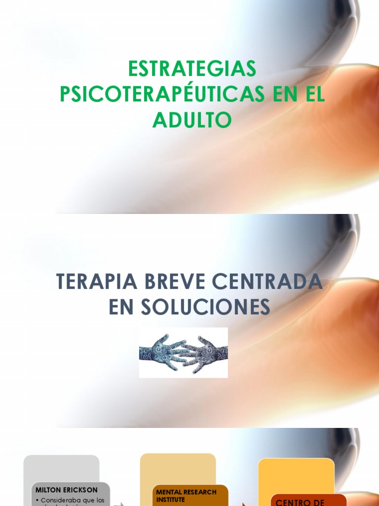 Terapia Breve Centrada en Soluciones | PDF | Psicología clínica ...