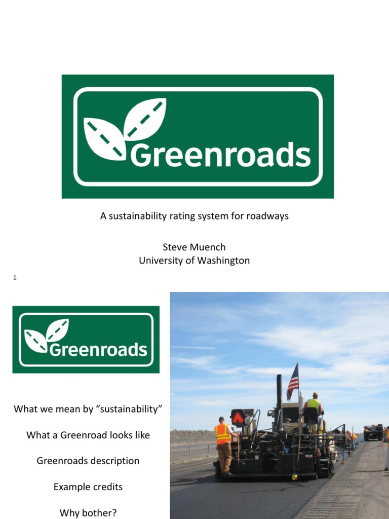 Green Roads | PDF | Road Surface | Sustainability