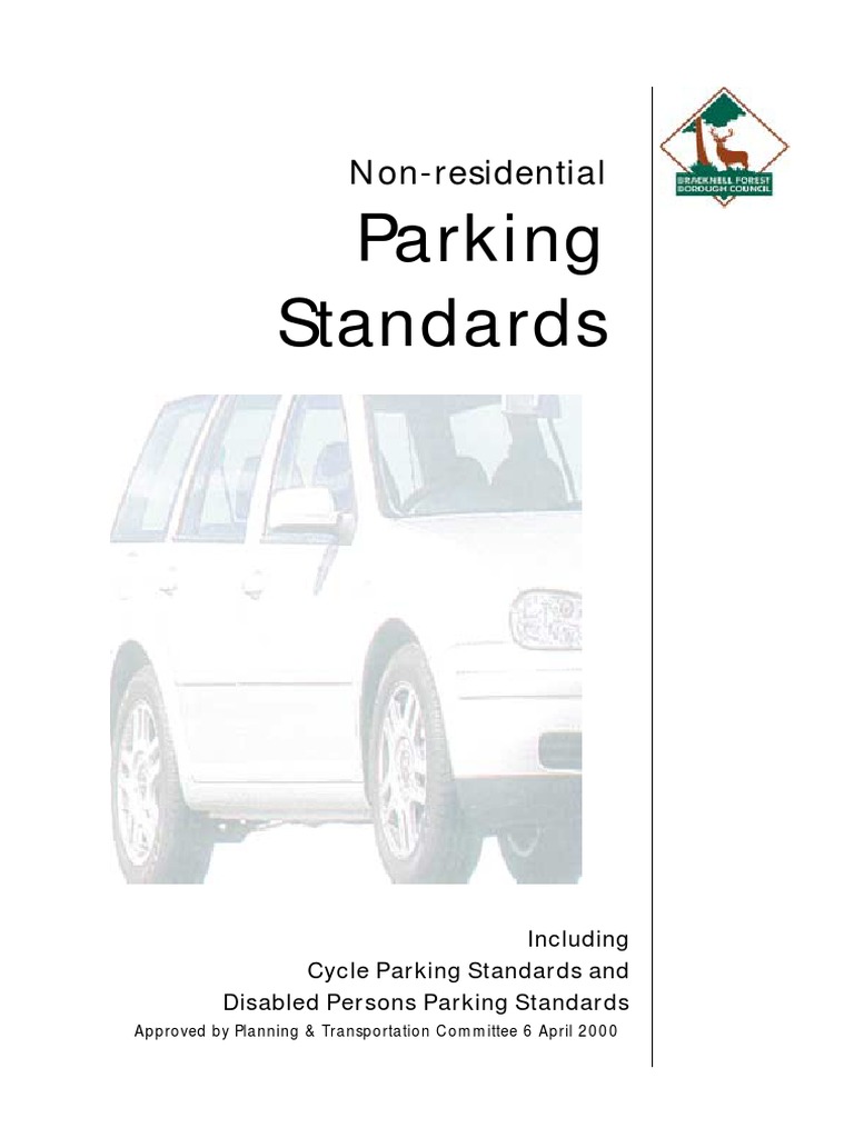 Parking Standards | PDF | Parking | Accessibility