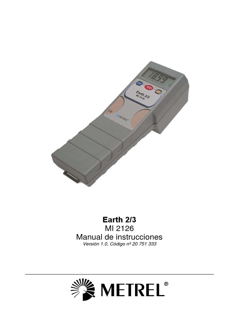 Metrel | PDF | Compatibilidad electromagnética | Resistencia Eléctrica ...