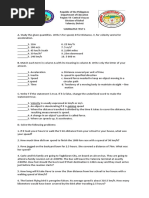 Grade 5 Science 4th Quarter Test | PDF | Weathering | Moon