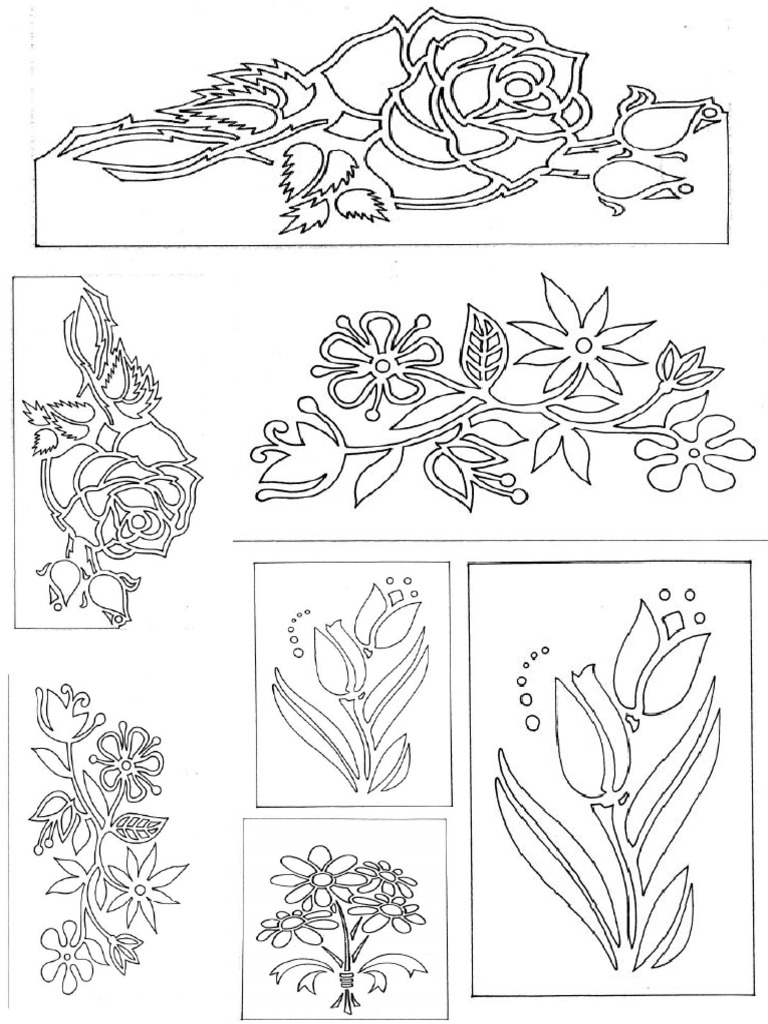 Modele Filigran-Decupare PT Felicitari Flori-Inimi | PDF