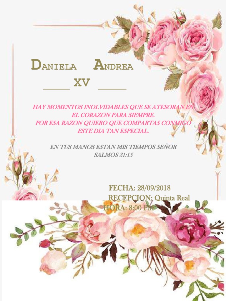XV de Daniela Andrea: Un Día Inolvidable | PDF