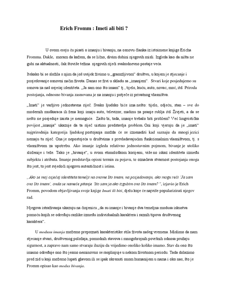 Erich Fromm | PDF