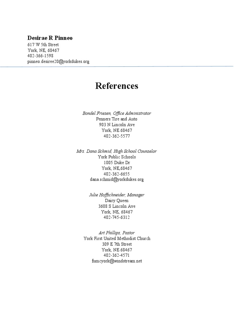 Reference Page | PDF