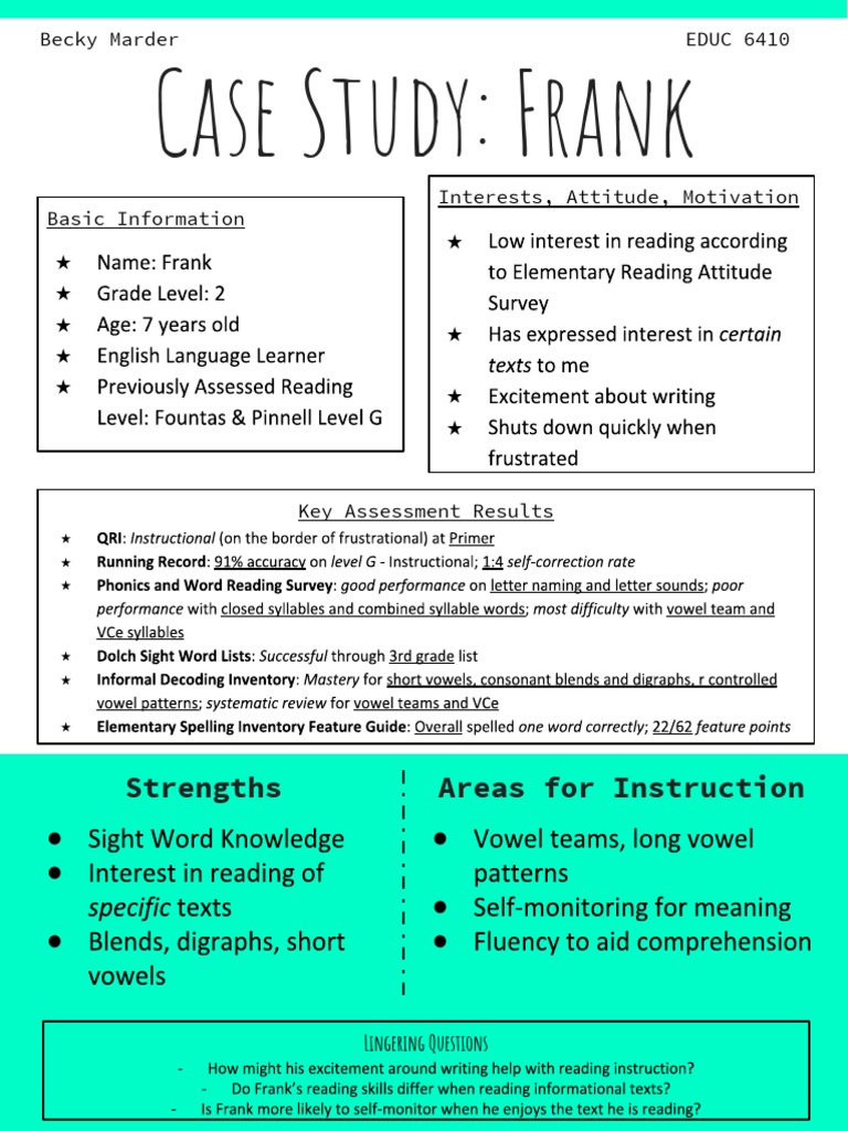 Case Study 1 Pager | PDF