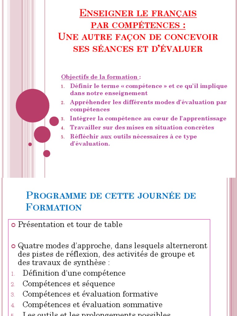 Enseigner le français par compétences | PDF | Compétence (Ressources ...
