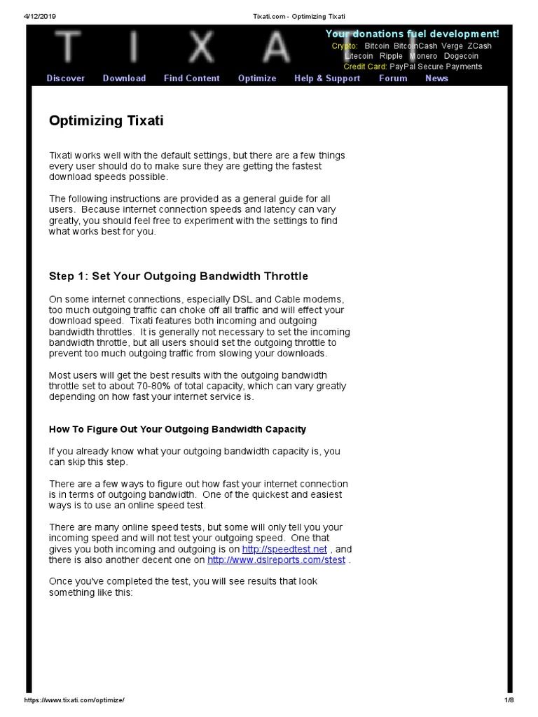 Optimizing Tixati | PDF | Port (Computer Networking) | Firewall (Computing)