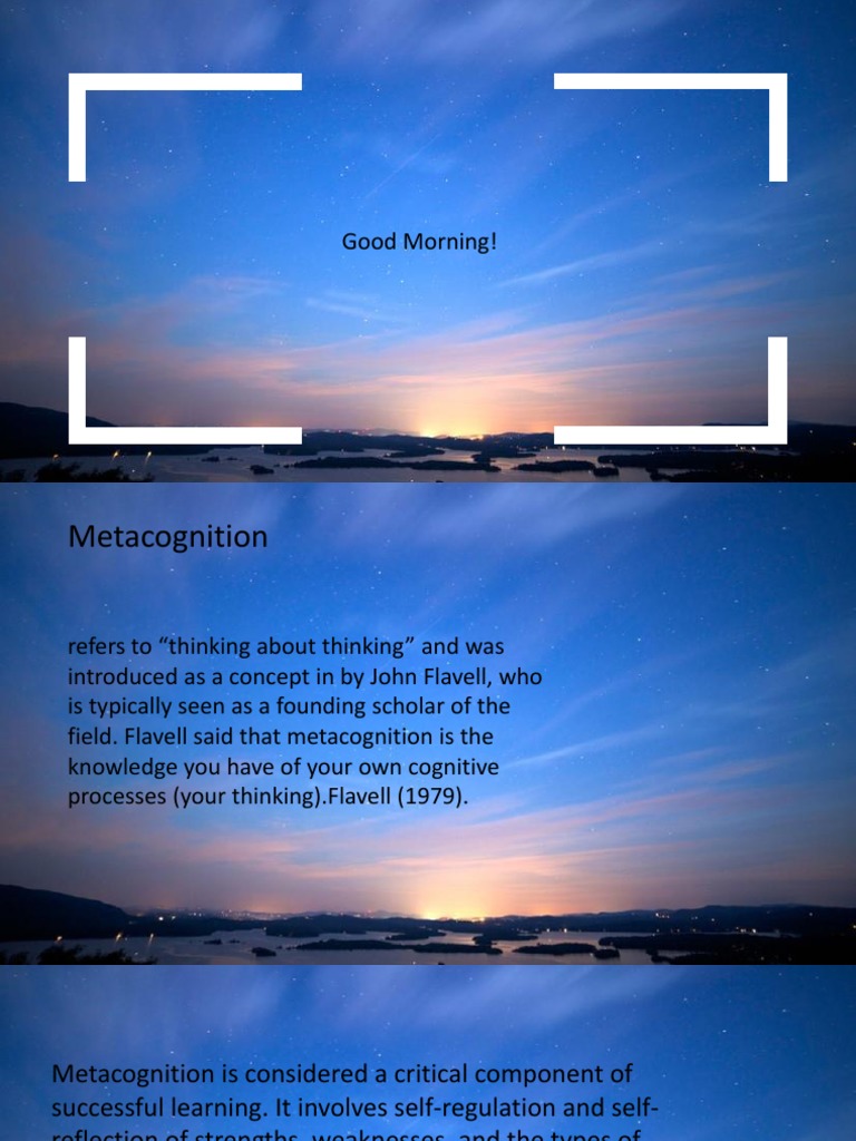 Good Morning!-WPS Office | PDF | Metacognition | Behavioural Sciences