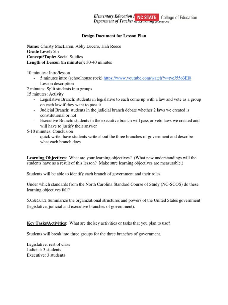 Design Document | PDF | Federal Government Of The United States | U.S ...