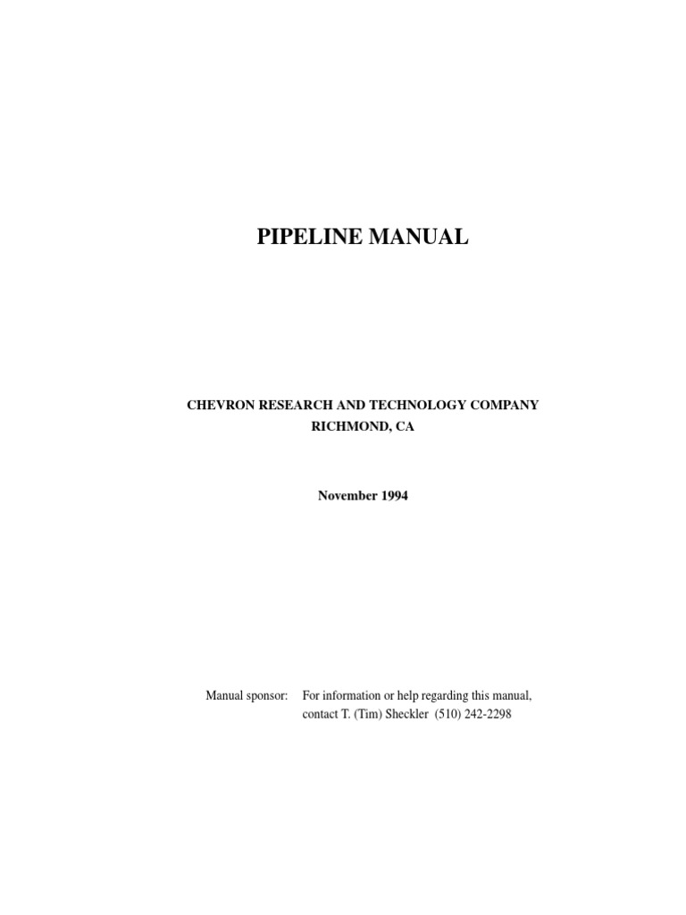 Pipeline Manual PDF | PDF | Specification (Technical Standard ...