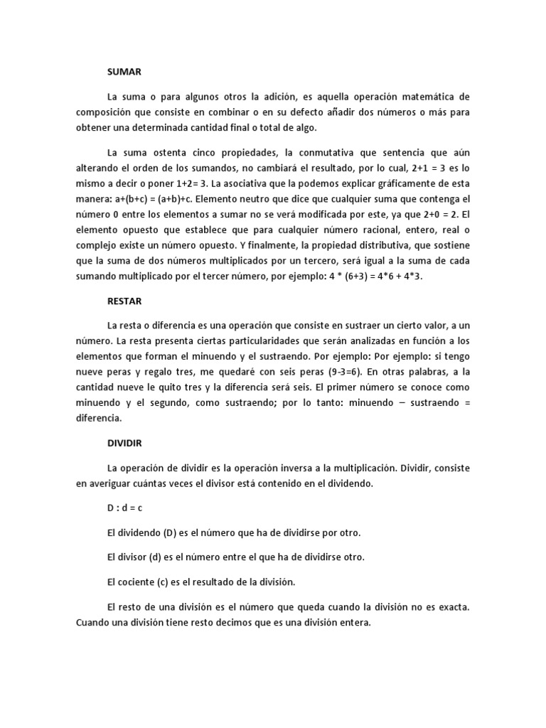 La Matemática Elemental | PDF | Fracción (Matemáticas) | División ...