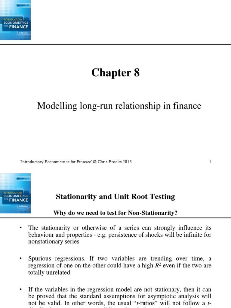 Modelling Long-Run Relationship in Finance | PDF | Stationary Process ...