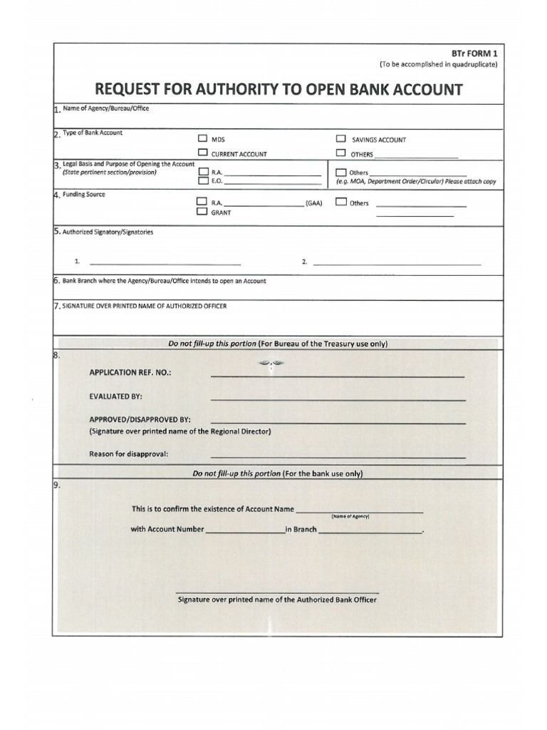 BTR Form 1 | PDF
