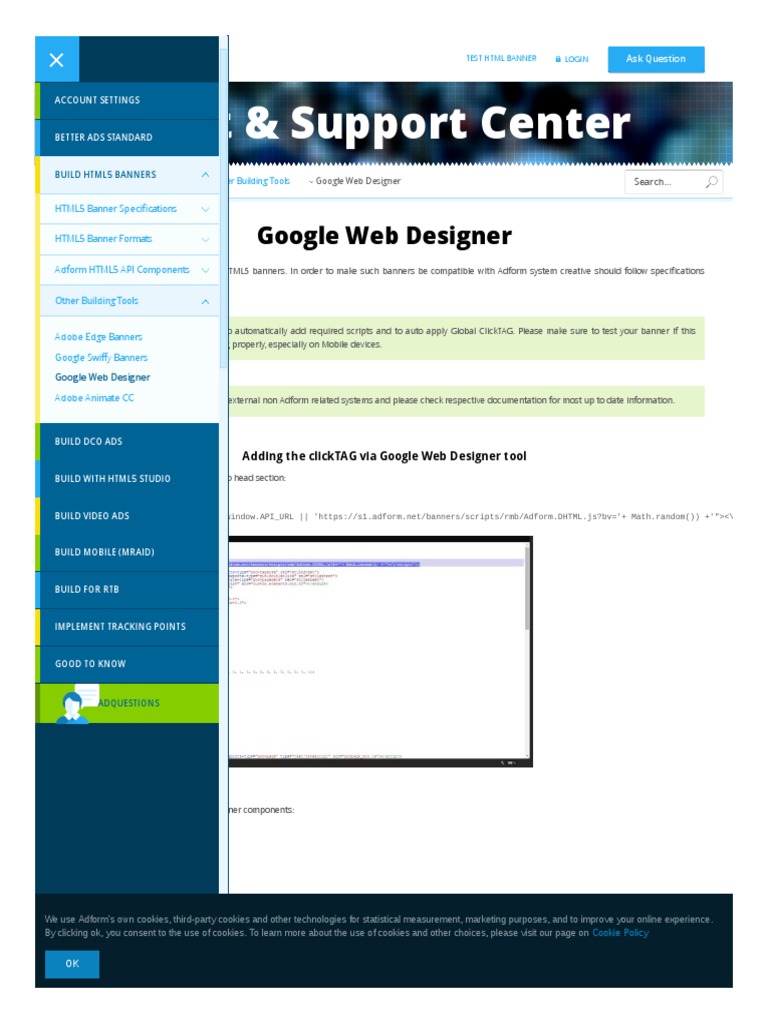 Build HTML5 Banners with Google Web Designer | PDF | Html5 | Http Cookie