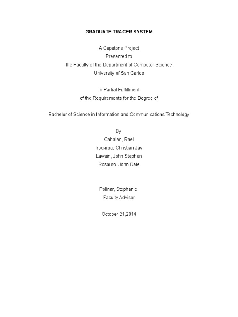 Graduate Tracer System | PDF | Questionnaire | Teachers