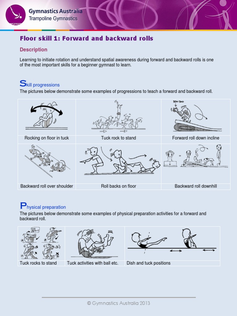 Forward Backward Rolls Gymnastics | PDF