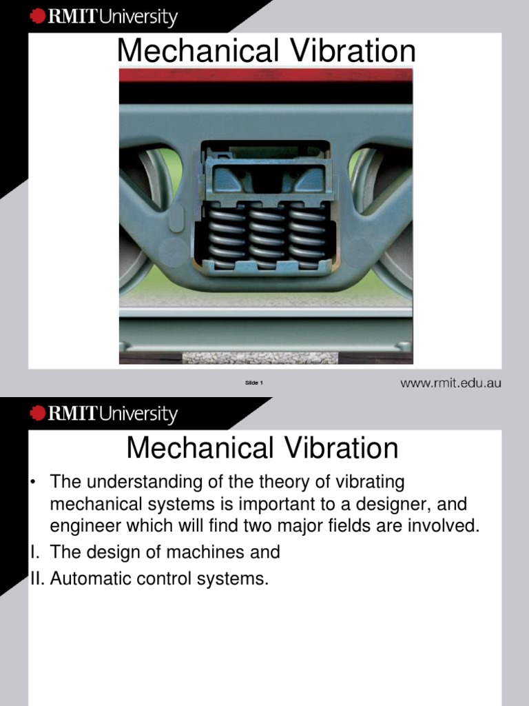 Mechanical Vibration Notes | PDF | Electrical Network | Trigonometric ...