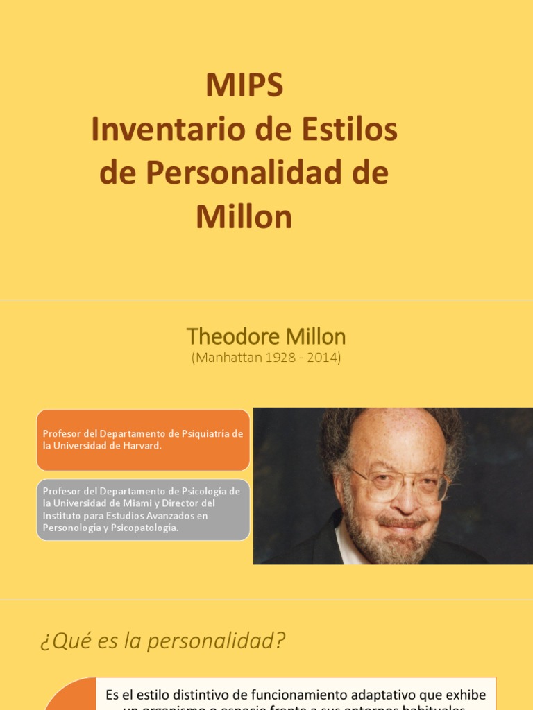 Estilos de Personalidad de Millon | PDF | Epistemología | Aprendizaje
