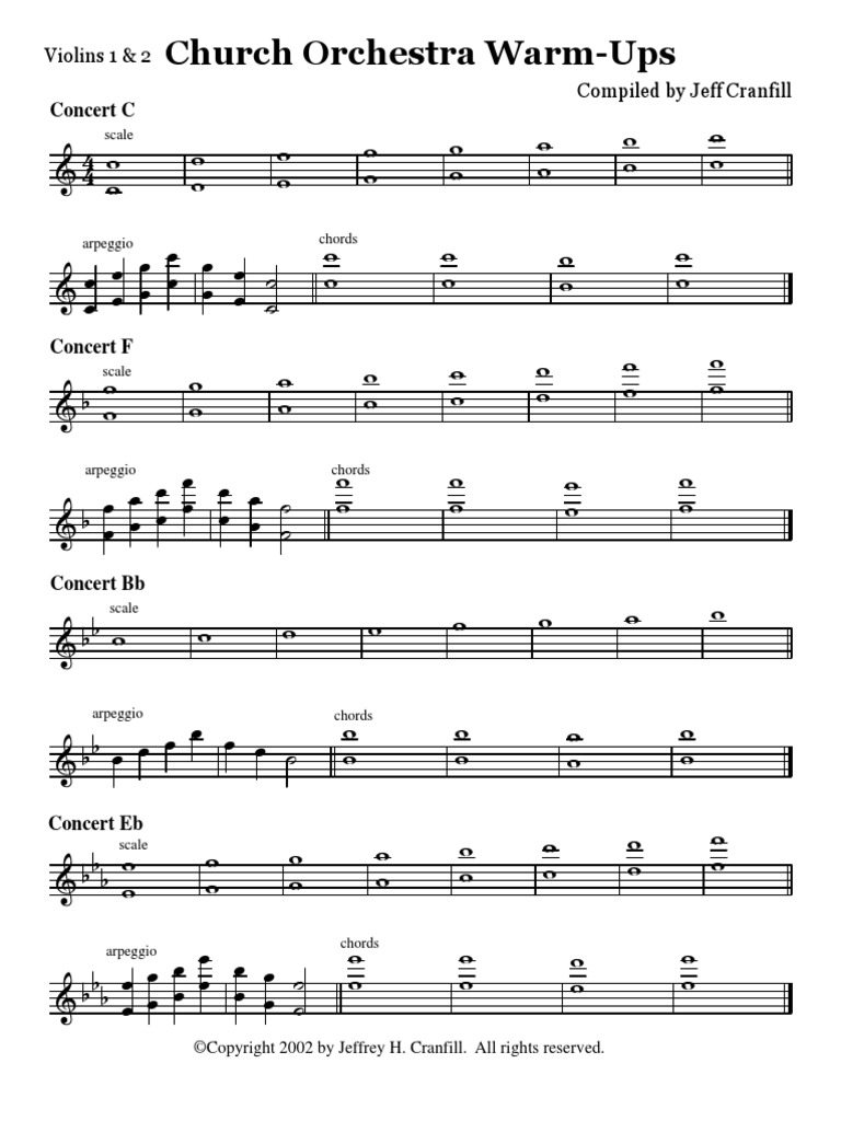 Concert C: Scale | PDF