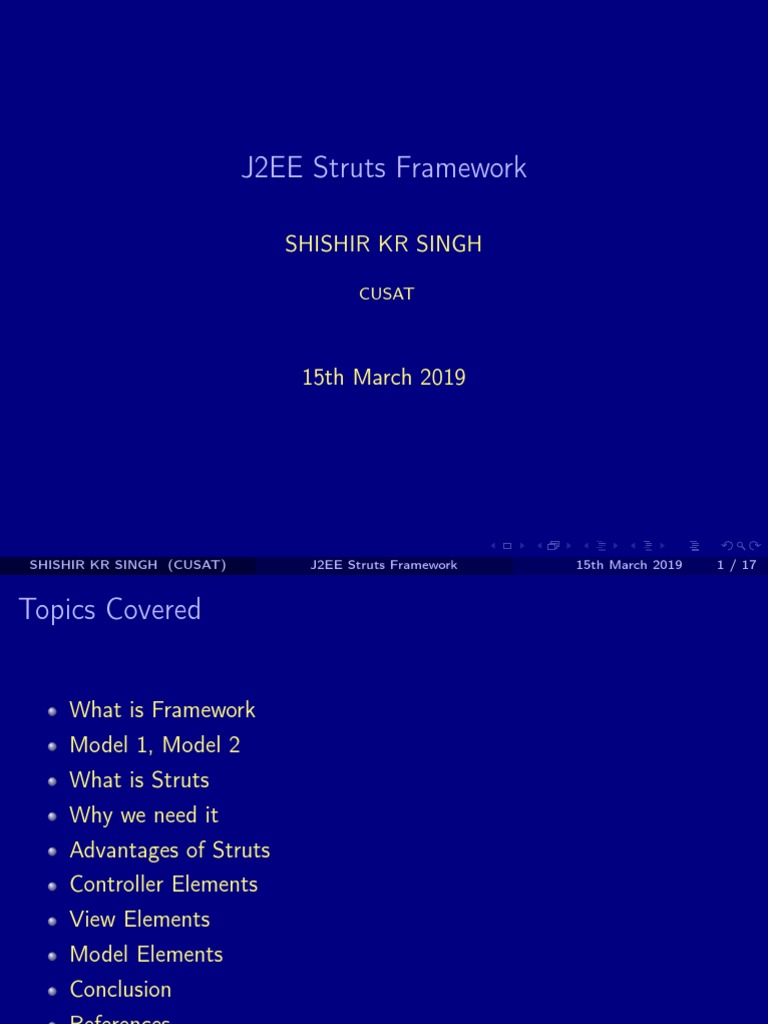 Understanding J2EE Struts Framework | PDF | Java Server Pages | Java Platform