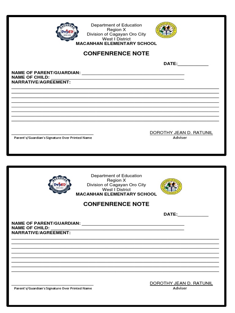 Conference Note | PDF | Family