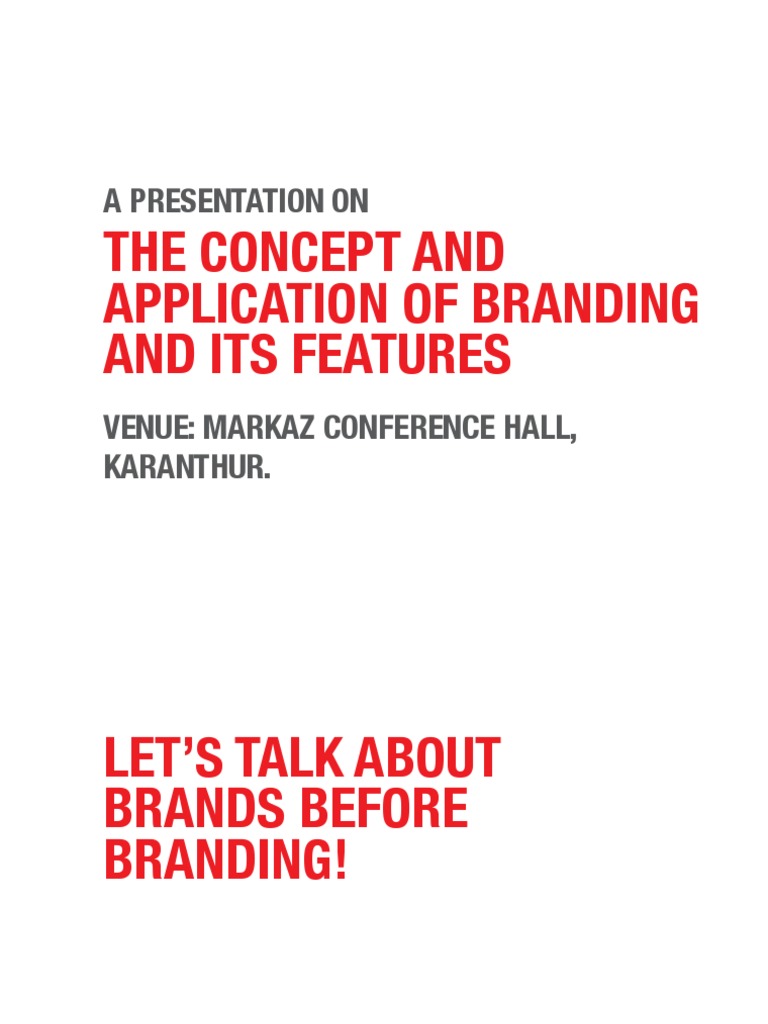 Branding Presentation PDF | PDF | Brand | Business Economics