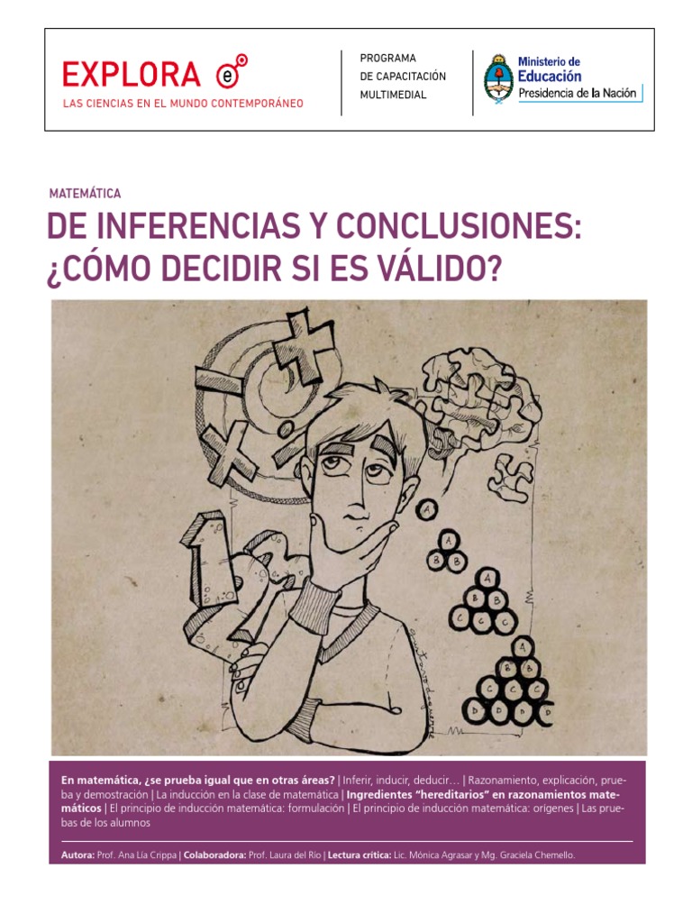 DE INFERENCIAS Y CONCLUSIONES - Como Decidir Si Es Valido PDF | PDF ...