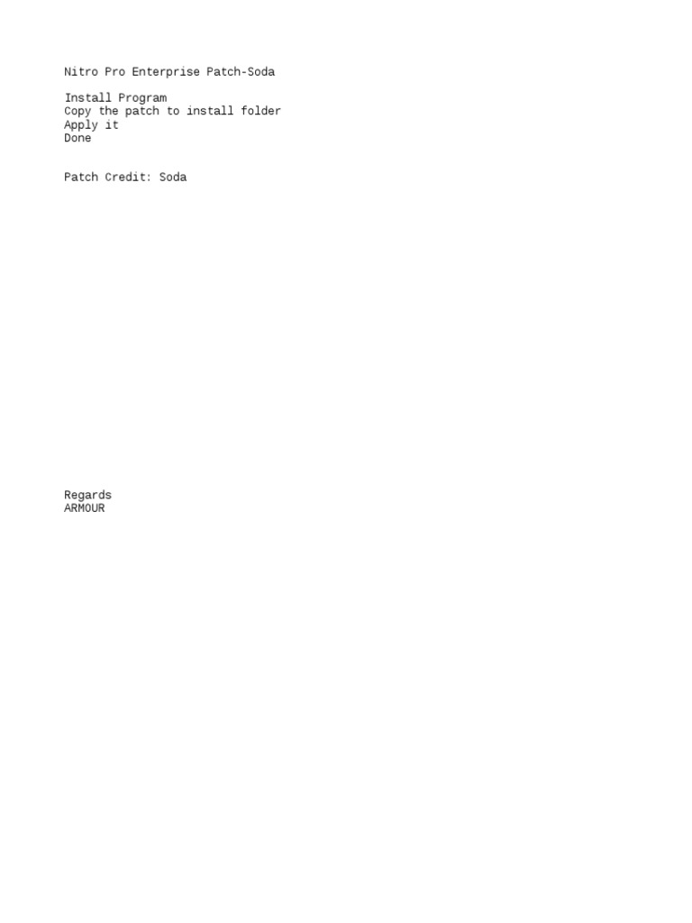 Nitro Pro Enterprise Patch Guide | PDF