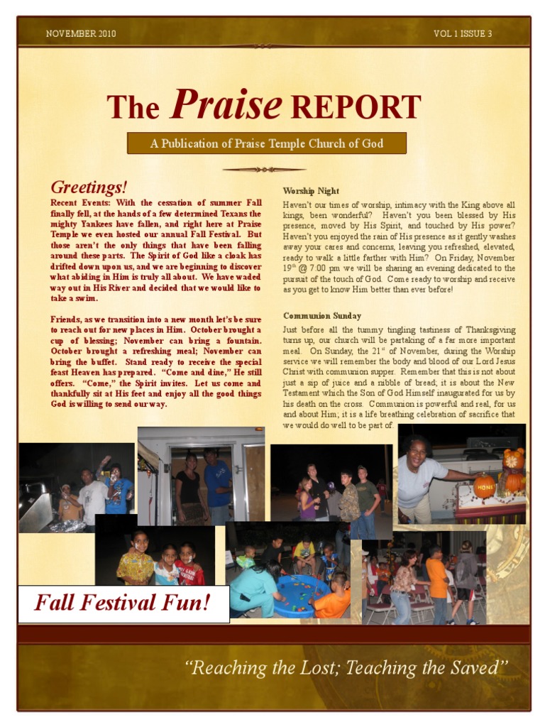 Praise: Fall Festival Fun! | PDF | Eucharist | Jesus