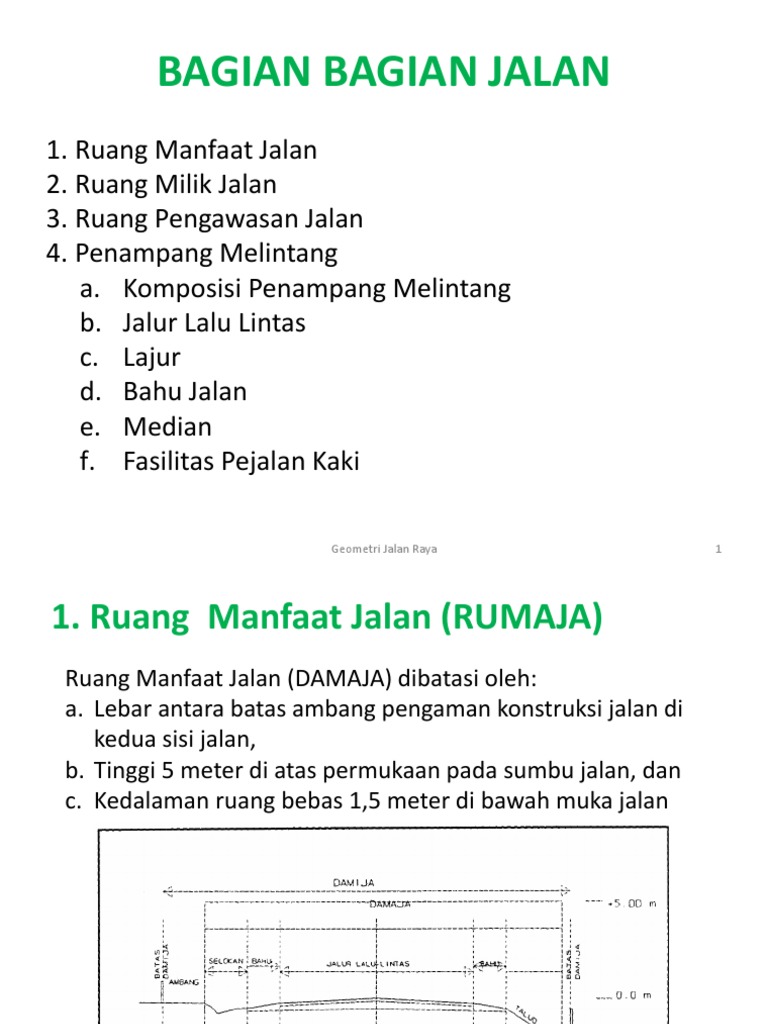 Struktur dan Fungsi Bagian Jalan | PDF | Teknologi & Rekayasa