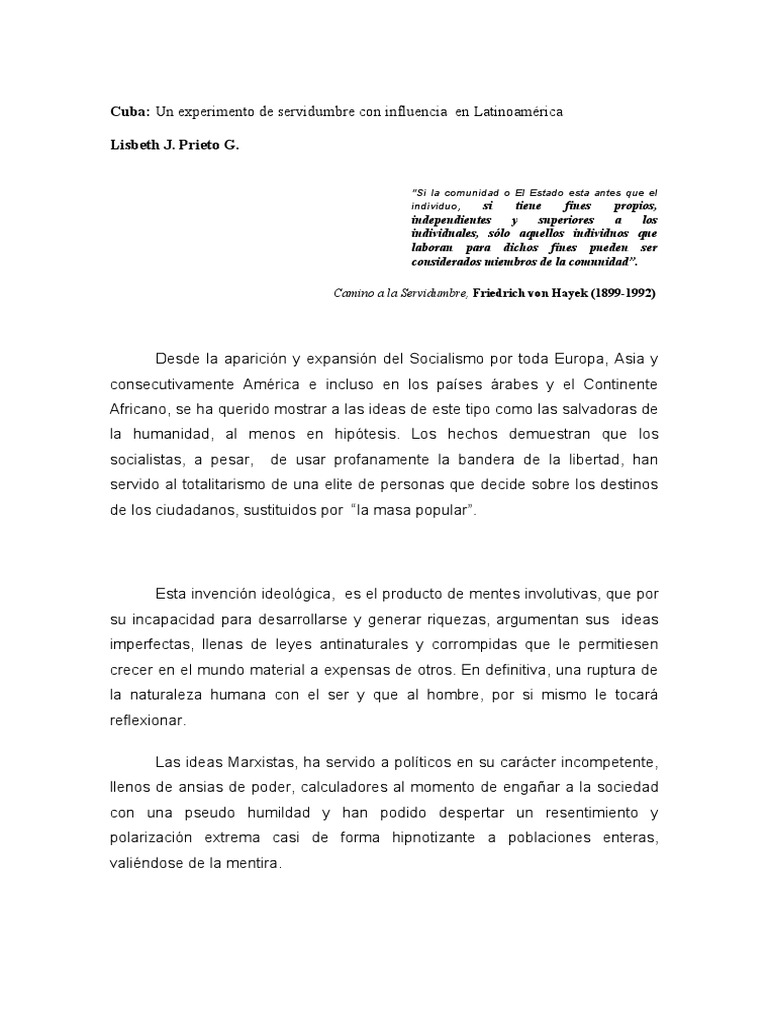 Ensayo Sobre La Realidad Cubana Plumas Democráticas PDF | PDF | Estado ...