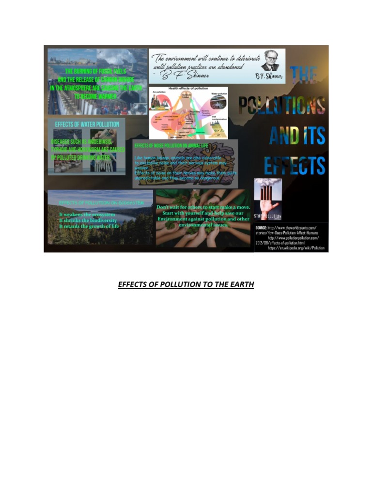 Pollution Poster Pic | PDF