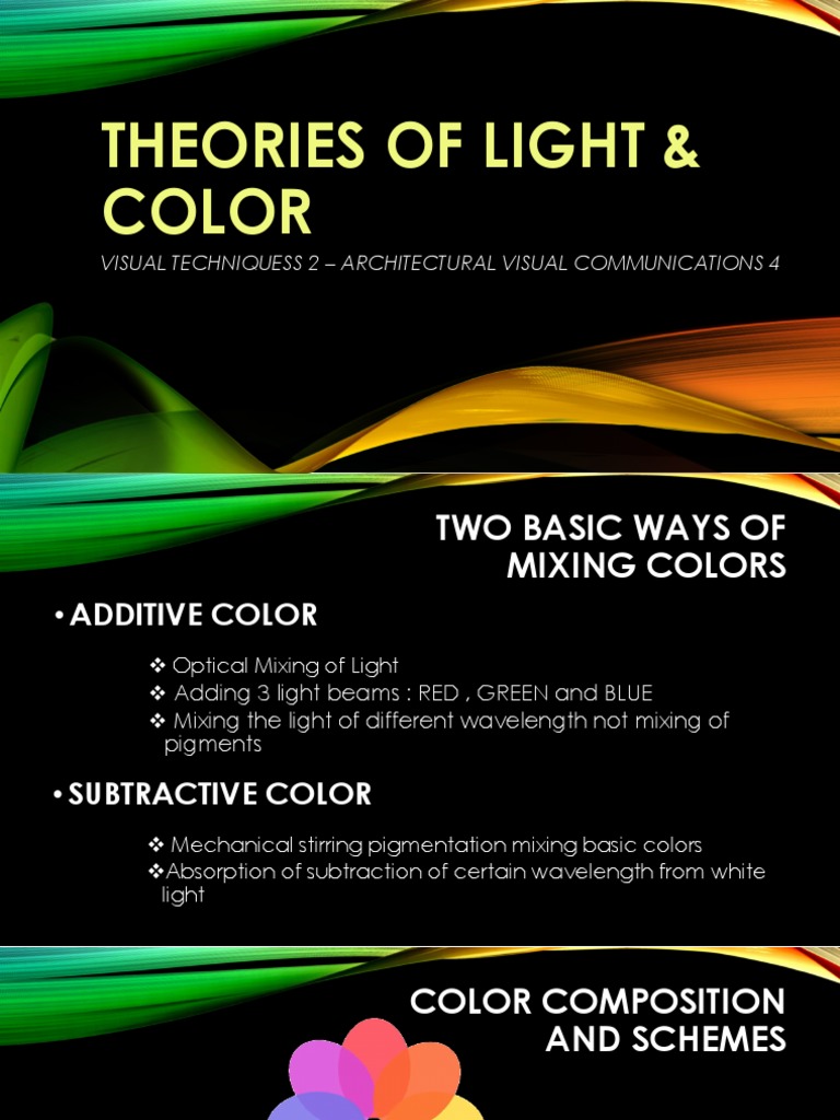 Color Theory for Architects | PDF | Color | Hue
