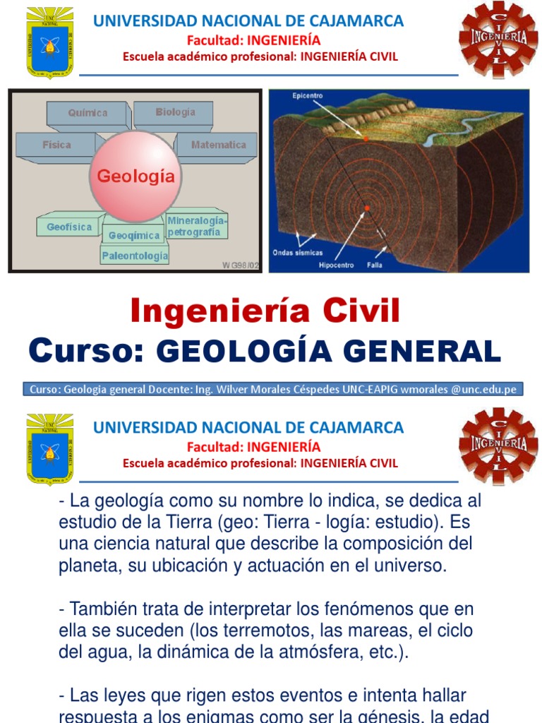 Geología General: Conceptos y Divisiones | PDF | Roca (geología ...