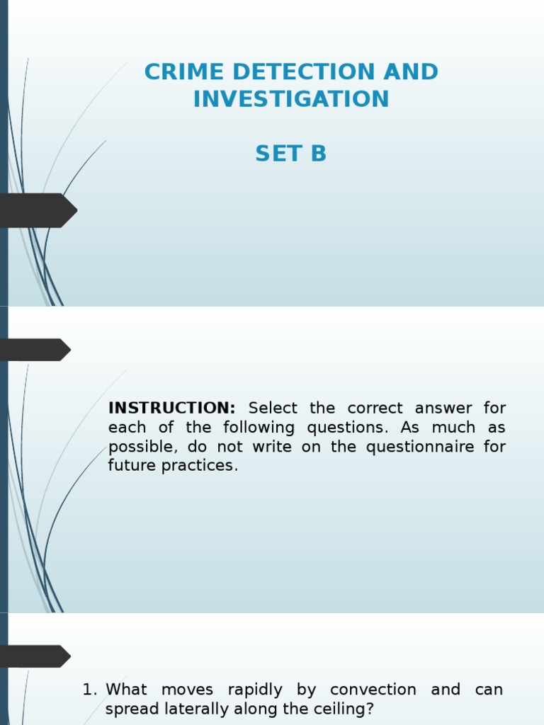 Crime Detection and Investigation Guide | PDF | Confession (Law) | Traffic