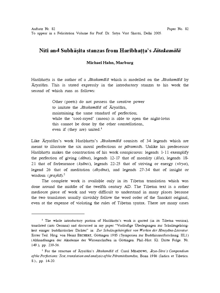 A082 HJM Subhasitas 23-09-2005 PDF | PDF | Translations