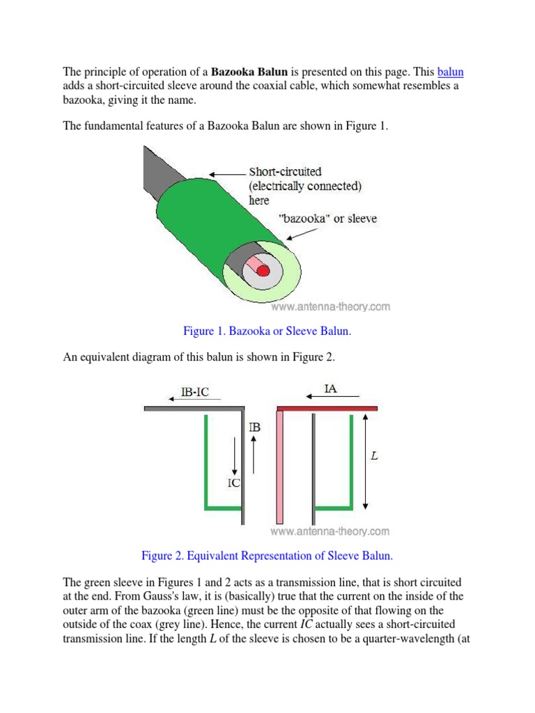 Balun Bazooka y Trombone | PDF
