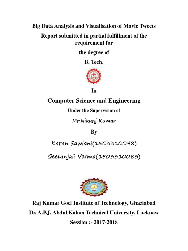 Computer Science and Engineering: Under The Supervision of MR - Nikunj Kumar | PDF | Apache ...