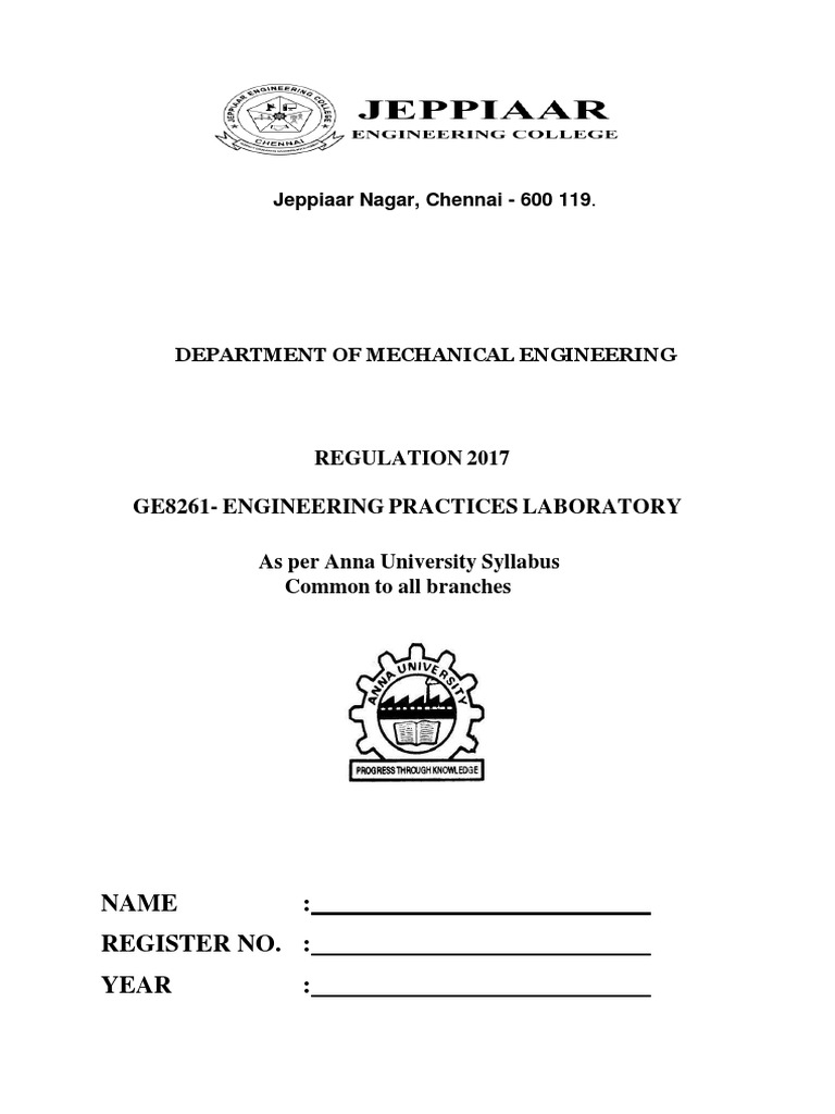 Ep Lab Manual All Pdf Pdf Welding Construction