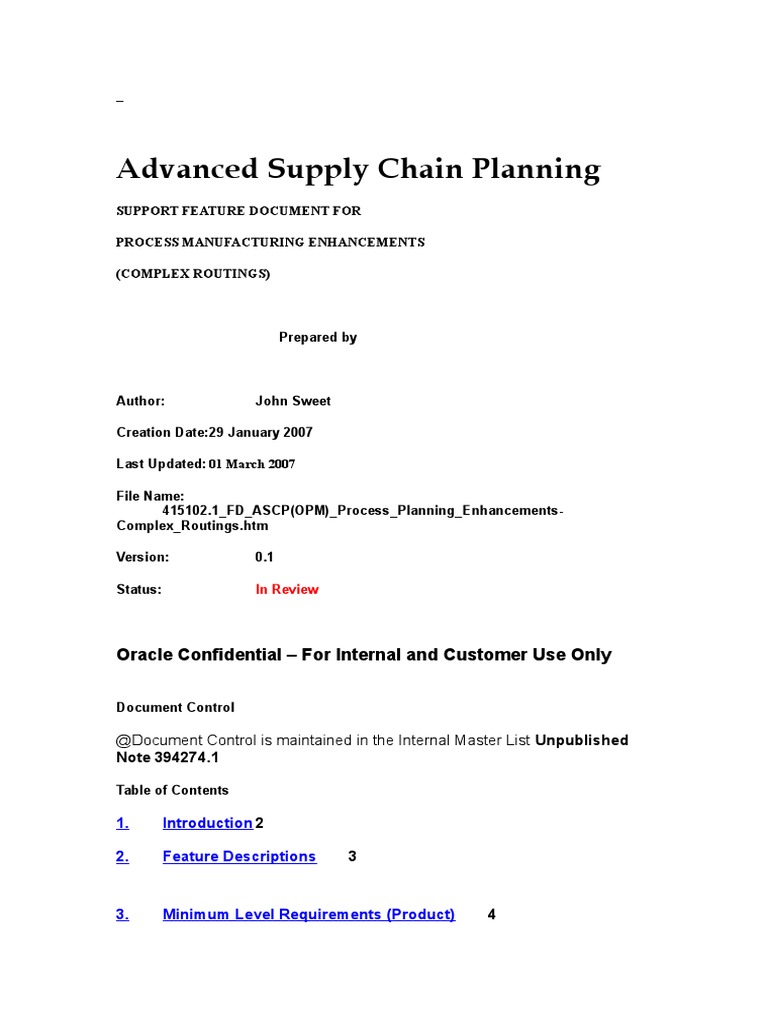OPM - ASCP Complex Routing | PDF | Business Process | Oracle Database