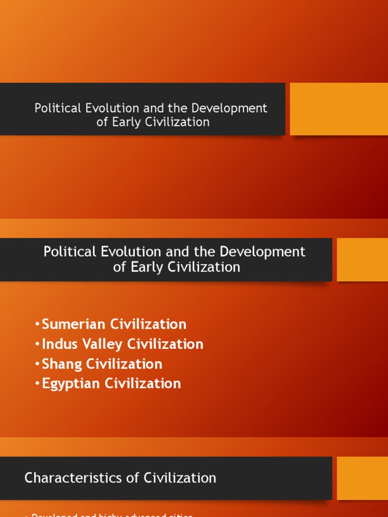 Political Evolution and The Development | PDF | Civilization | Wealth
