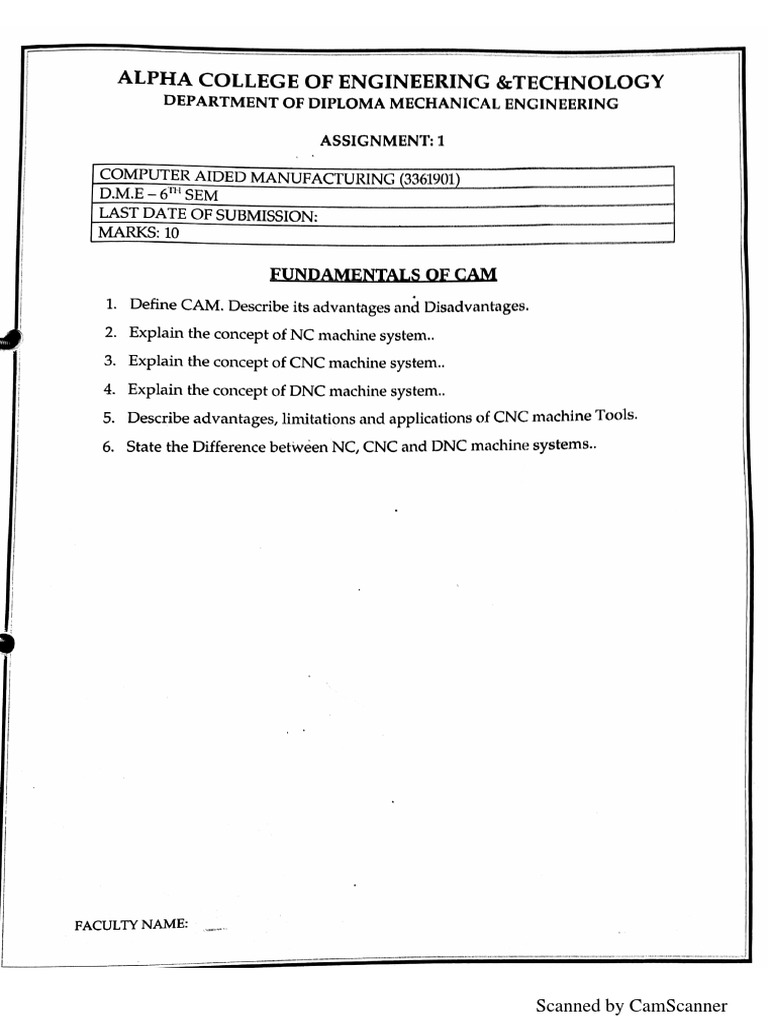 Cam Assignments | PDF
