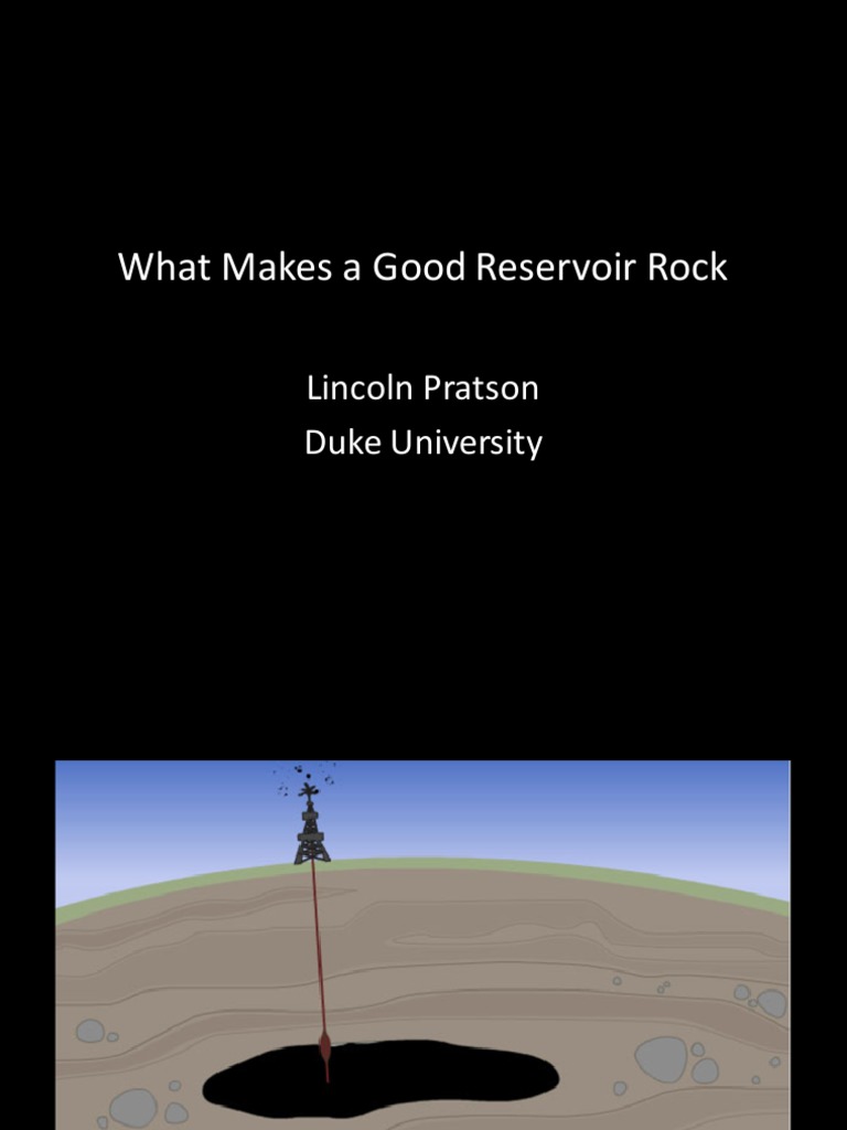 Characteristics of Good Reservoir Rocks | PDF
