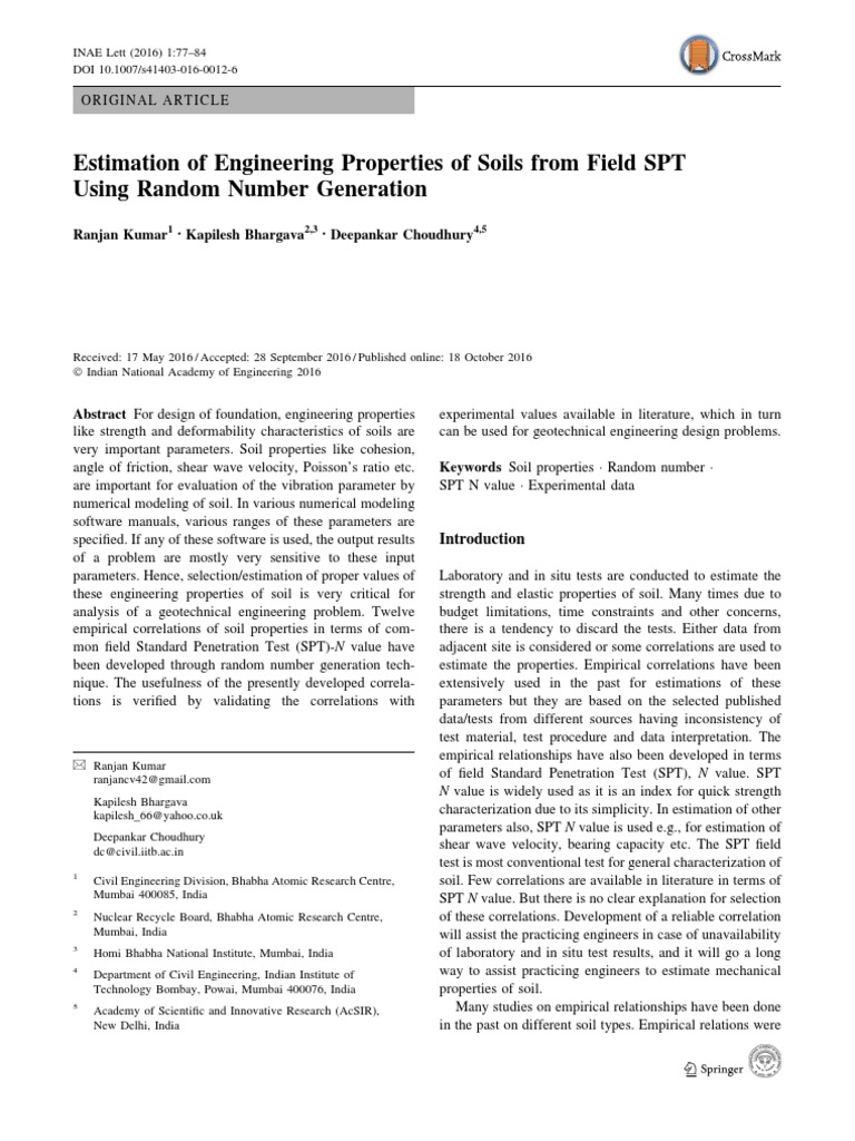 SPT PDF | PDF | Geotechnical Engineering | Mechanics