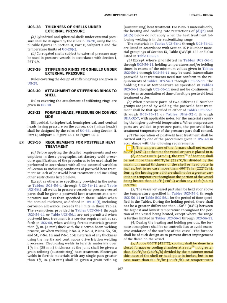 Asme Sec Viii Div 1 2017 Ucs 56 | Download Free PDF | Heat Treating ...